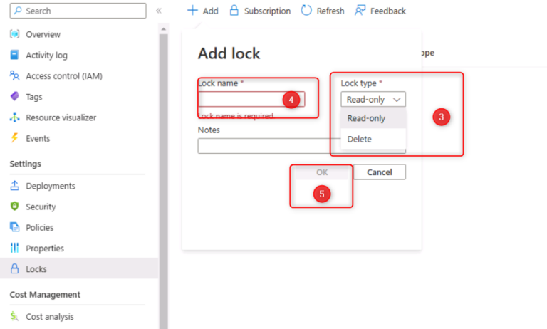 How to implement resource locks in the Azure portal - IT Support Camp