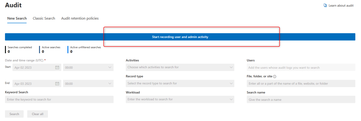 How to enable Microsoft 365 audit log - IT Support Camp